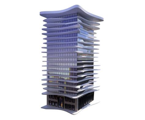 Shaped Tower Free 3d Model Buildings