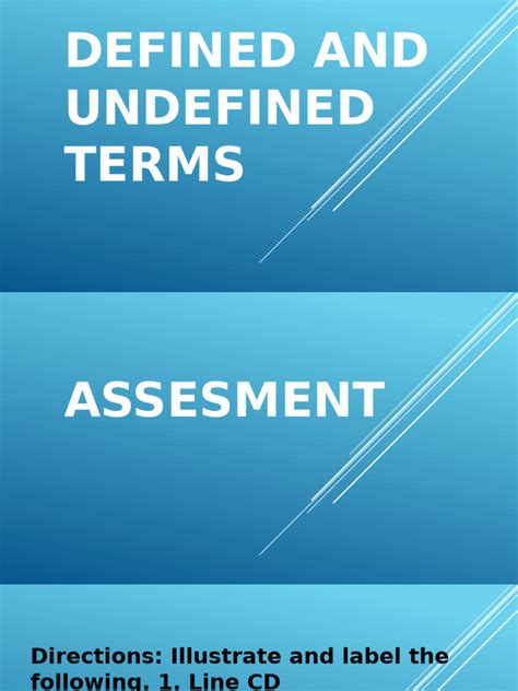 Defined And Undefined Terms Pdf