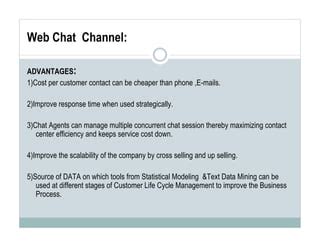 Implication Of Web Chat Channel On Business PPT