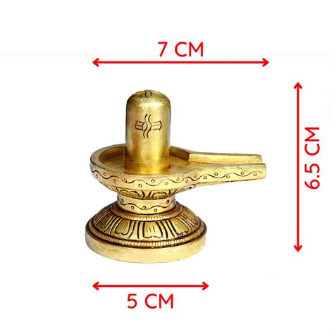 Aalayam Selveer Brass Shivling Small Brass Sivalingam For Puja Small