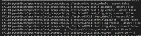 pytest failed in centos · issue 590 · pydicom pynetdicom · github