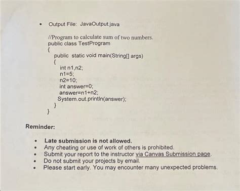 Solved Write A Program That Will Check A Java File For