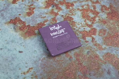 Kyiv Ukraine April 22 2020 Intel 486dx4 Processor Editorial Photography Image Of