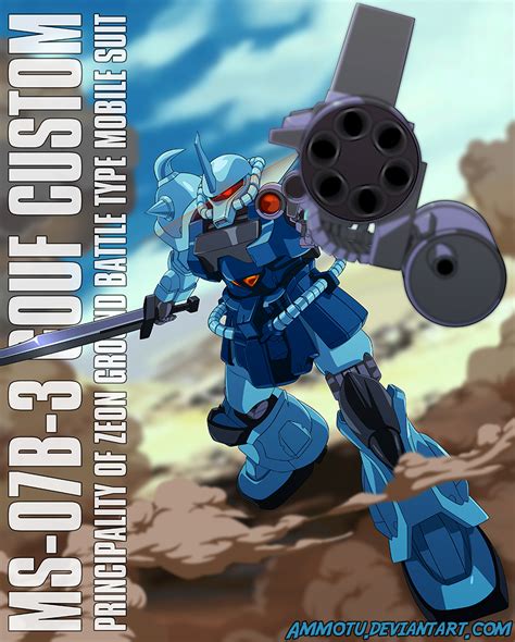 Ammotu Gouf Gundam Gundam 08th Ms Team Commentary English Commentary Photoshop Medium
