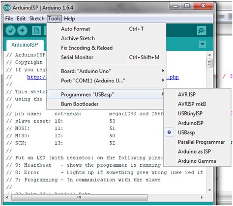 Program At90s2313 With Arduino Tutorial Nosealpha