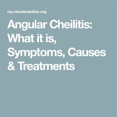 Angular Cheilitis Causes Symptoms And Treatments