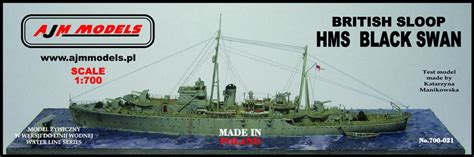 1 700 Ajm Models Scale Hms Black Swan British Sloop Model Zywiczny