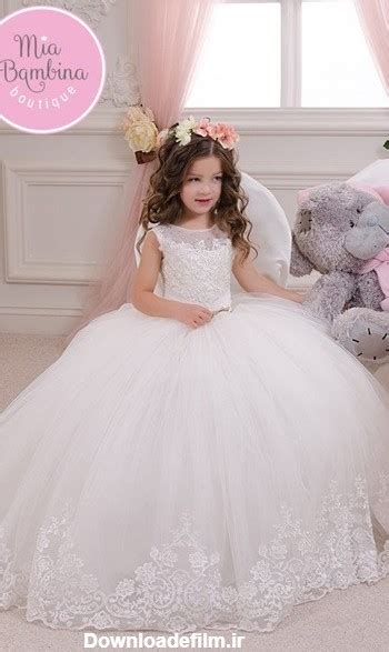 عکس پیراهن عروس بچه گانه