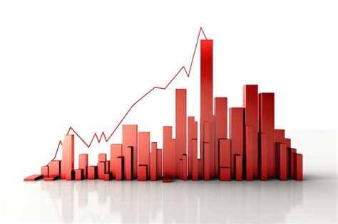 Premium AI Image Business Graph With Red Arrow