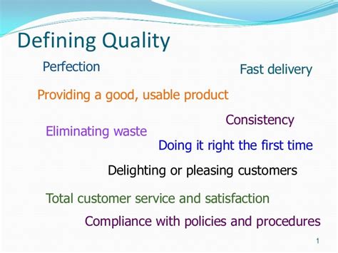 defining quality