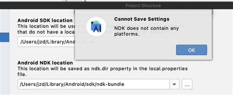Macos Android Studio 4 1 2 NDK Path Config Error Stack Overflow