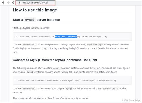 docker 安装 mysql5 7（单机版） docker 安装mysql5 7 csdn博客