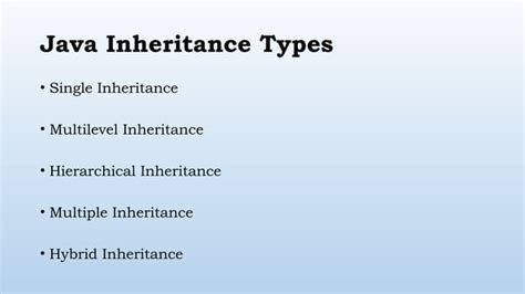 Java Object Oriented Programming Inheritancepptx