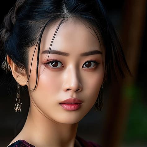 Premium Photo Beauty Female Face Ai Generative