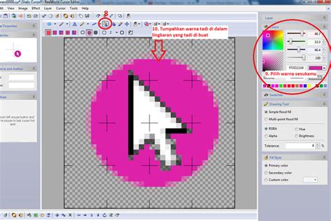 anaktkj cara membuat cursor mouse berwarna warni dengan mudah and cepat