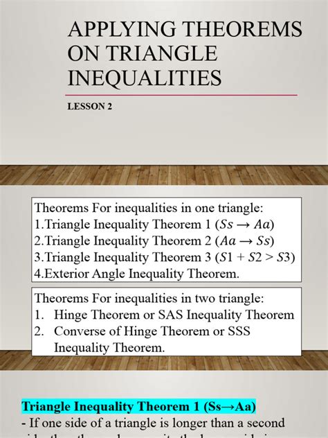 applying theorems on triangle inequalities module 2 pdf triangle