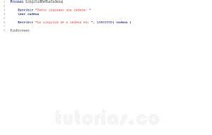 Funciones PSeint Longitud De Una Cadena Tutorias Co
