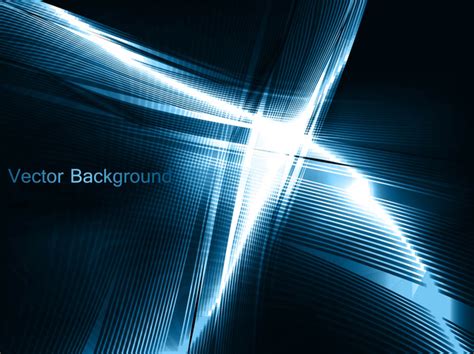 Abstract Bright Blue Technology Colorful Wave Vector Vectors Graphic