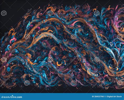 The Colorful Pattern Bursts With A Vibrant Array Of Hues Creating An