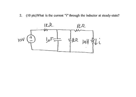 Solved What is the current i through the inductor at | Chegg.com