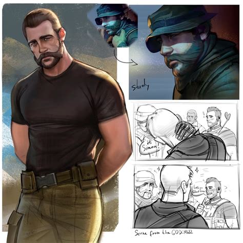 Ghost Soap And Captain Price Call Of Duty And More Drawn By Sasha Shkret Danbooru