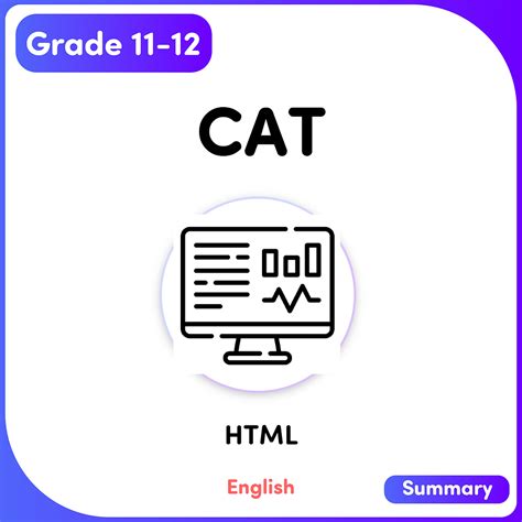 Gr 11 12 Cat Html English Testpapers