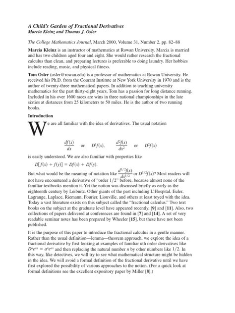Fractional Derivatives Pdf Pdf Sine Trigonometric Functions