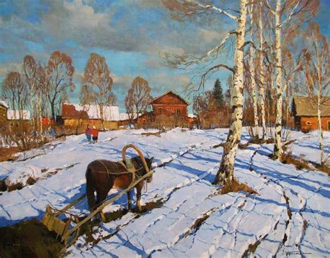 Весна в деревне картины - Collection78.ru