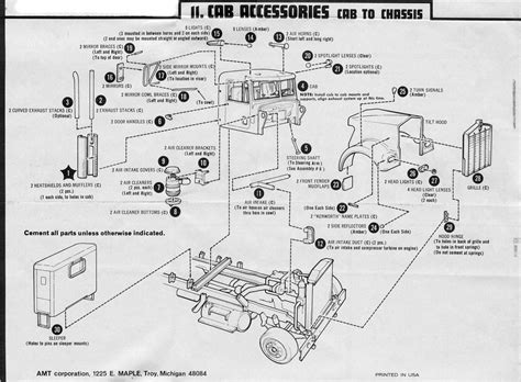 Parts Breakdown Sheet For 2000 Kenworth W900