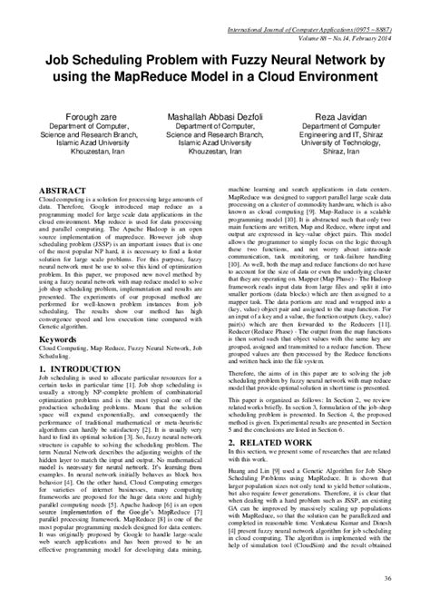 Pdf Job Scheduling Problem With Fuzzy Neural Network By Using The