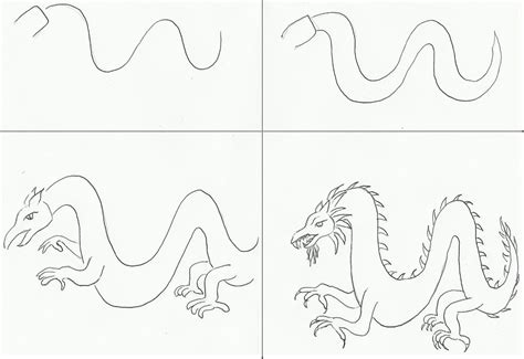 How To Draw A Chinese Dragon Step By Step