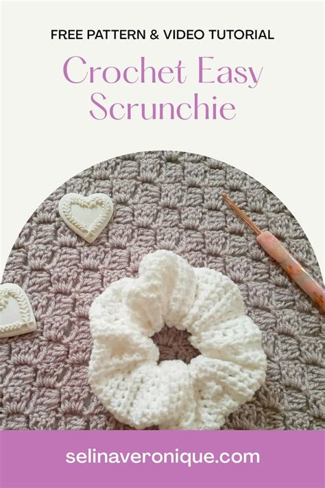 Crochet Easy Scrunchie Free Pattern And Video Tutorial Crochet
