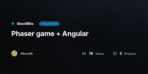 Phaser Game Angular By Kass86 Stackblitz