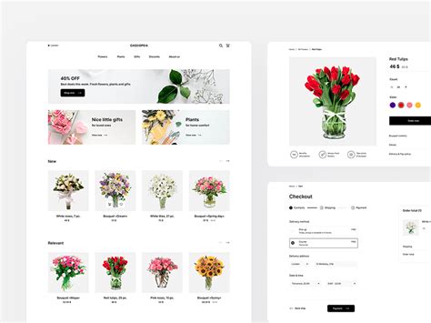 Flower Store Ui Kit Cassiopeia Sketch Freebie Download Free Resource For Sketch Sketch App