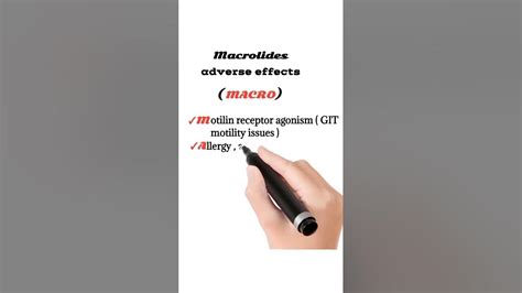 Macrolides Adverse Effects Pharmacology Mnemonics Youtube