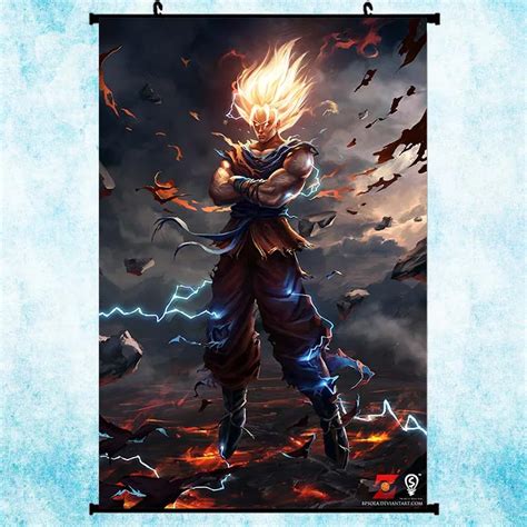 Dragon Ball Z Goku Fighting Hot Japan Anime Art Silk Poster Wall Scroll