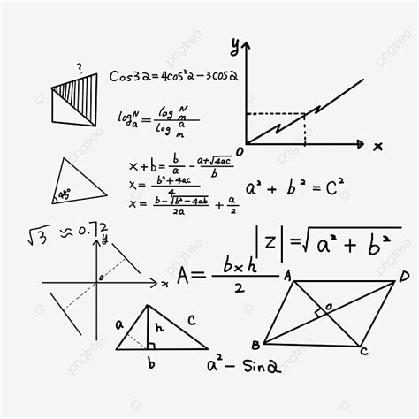 수학 일러스트 공식 필기 방정식 함수 기하학 공식 함수 Png 일러스트 및 Psd 이미지 무료 다운로드 Pngtree