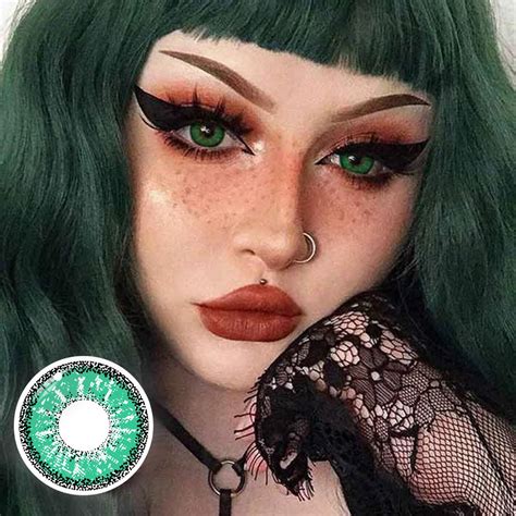 Cosplay Ice Green Prescription Colored Contact Lenses Beaueye Us