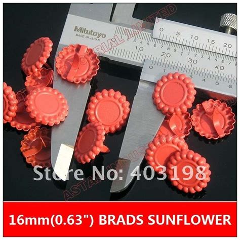 Diy 16mm Flower Scrapbooking Brads 50pcs Lot Grandado