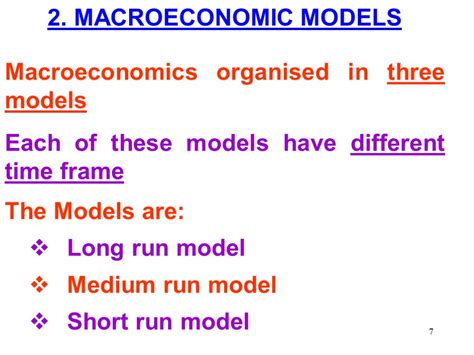 Chapter Ii Macroeconomic Models 1 In Developing Countries