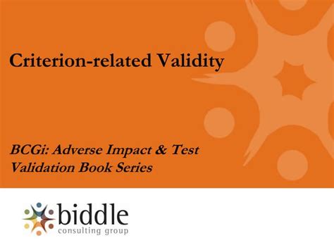 Criterion Related Validity Overview Pdf