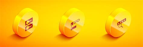 Set Isometric Casting Keys Marked And Password Protection Icon Vector Stock Vector