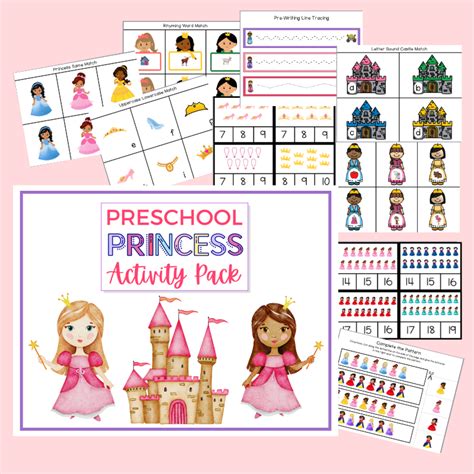Princess Activity Pack Kindergarten Ready Shop