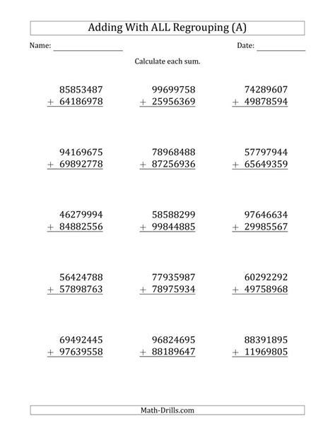 subtracting 6 digit from 6 digit numbers with no regrouping 28
