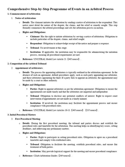 comprehensive step pdf arbitration discovery law