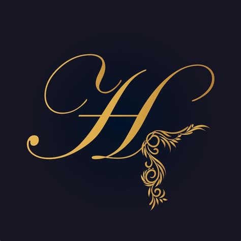 Fancy Calligraphy Letter H