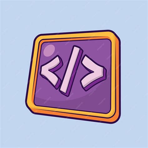 Premium Vector Code Script Symbol Flat Design Vector Illustration