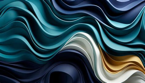 Premium Ai Image Abstract Wave Pattern Backdrop In Vibrant Colors Digitally Generated Image