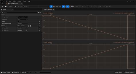 unreal engine における wavetable のクイック スタート unreal engine 5 4 ドキュメンテーション