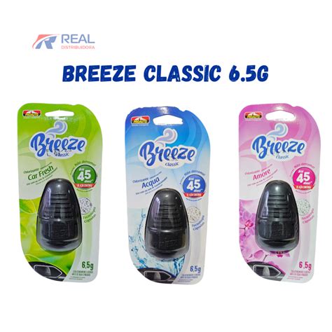 Odorizante Breeze Classic 65g Perfume Para Carro 3 Unidade 3